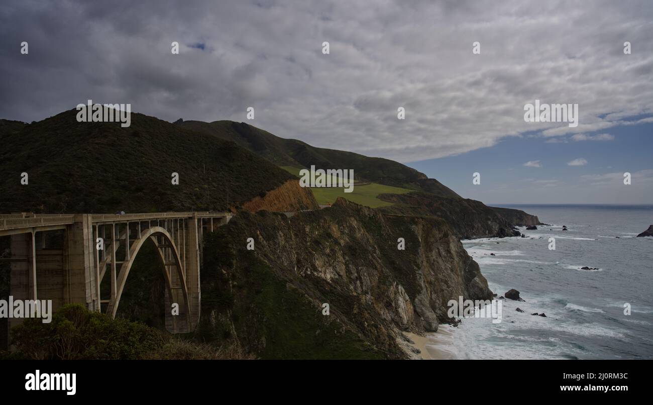 Bixby Bridge, Highway One, Big Sur, California Stock Photo - Alamy