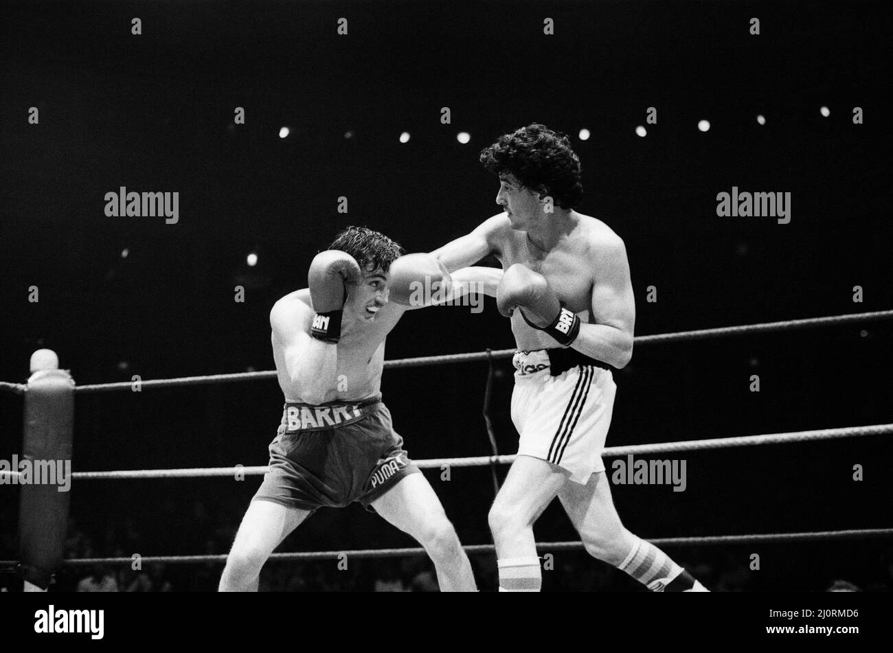 Boxing - Barry McGuigan v Esteban Eguia at the Royal Albert Hall Stock ...