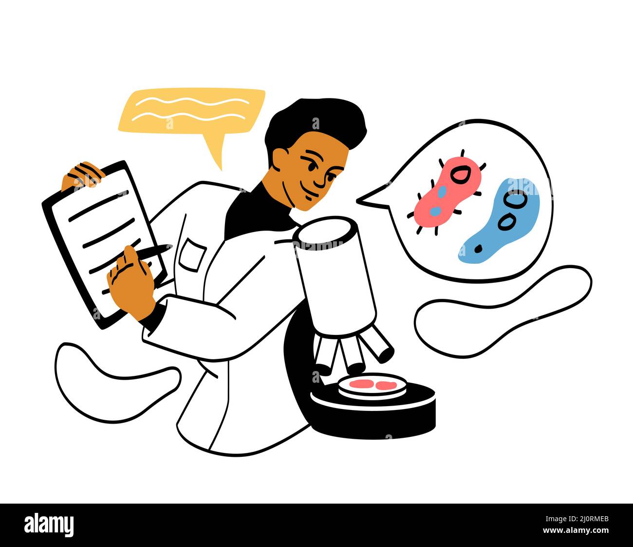 Scientist conducting scientific researches abstract concept Stock ...