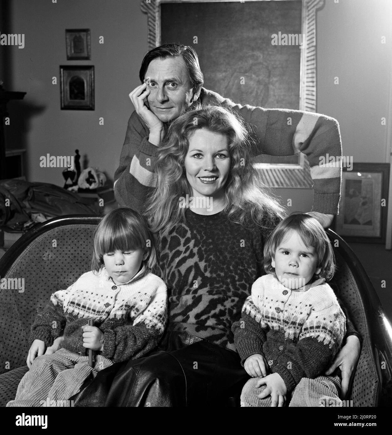 Barry Humphries with his wife Diane Millstead and their children Rupert ...