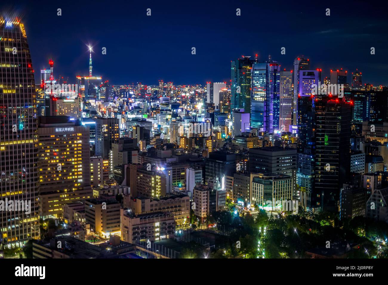 Tokyo night view as seen from Tokyo Tower Stock Photo - Alamy