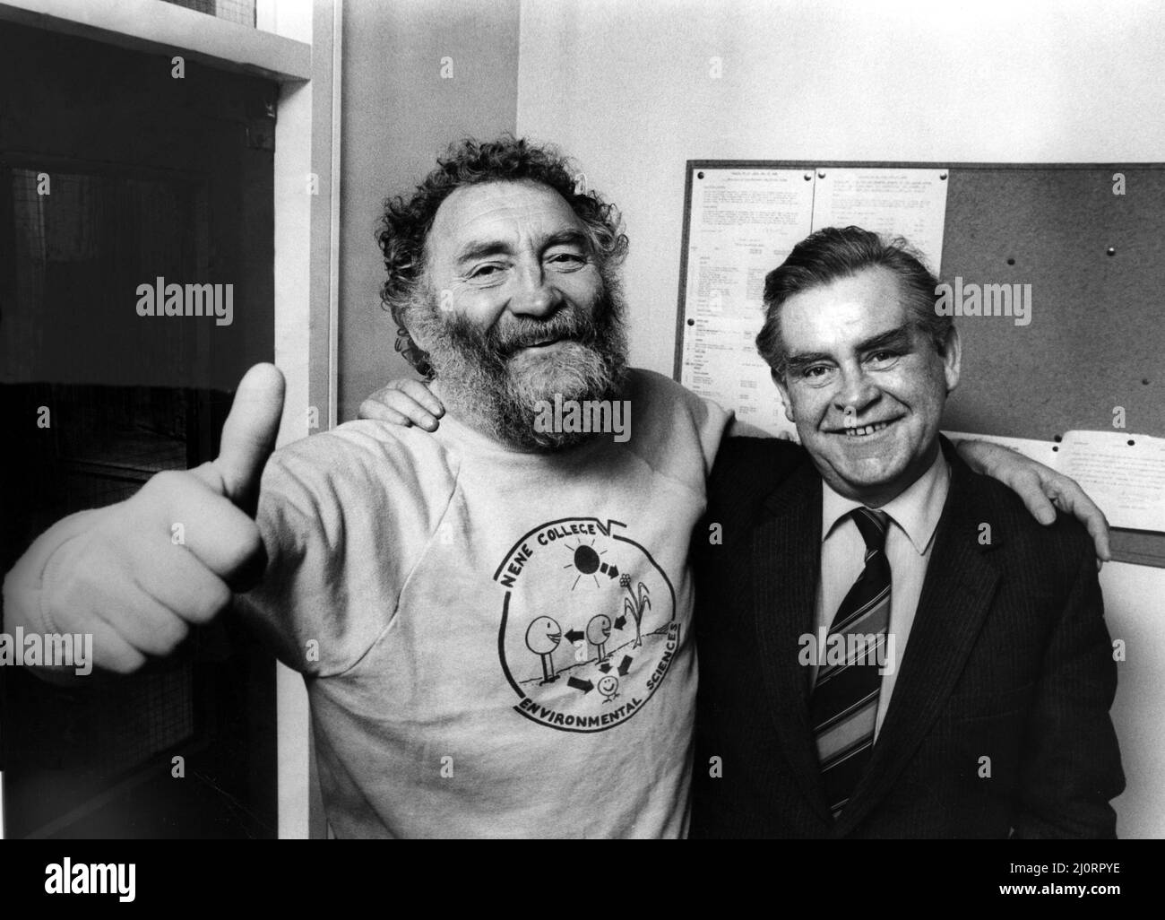 Botanist David Bellamy in Durham on 28th January, 1983 with Mastermind ...