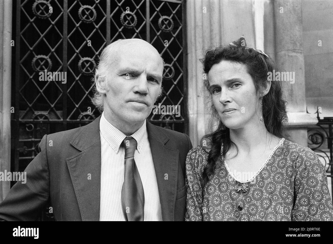 Campaigner Victoria Gillick leaving the High Court with her husband ...