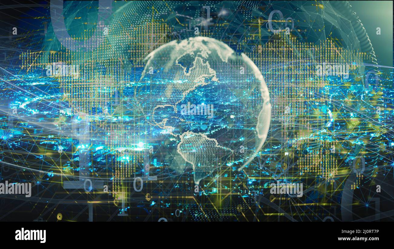 Digitizing world, infrastructure inside the town, data connectivity ...