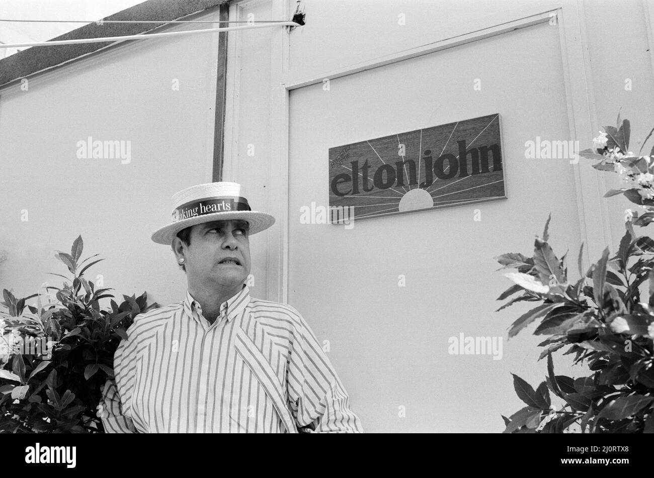 "Summer of 84" Elton John concert at Wembley Stadium, during the ...