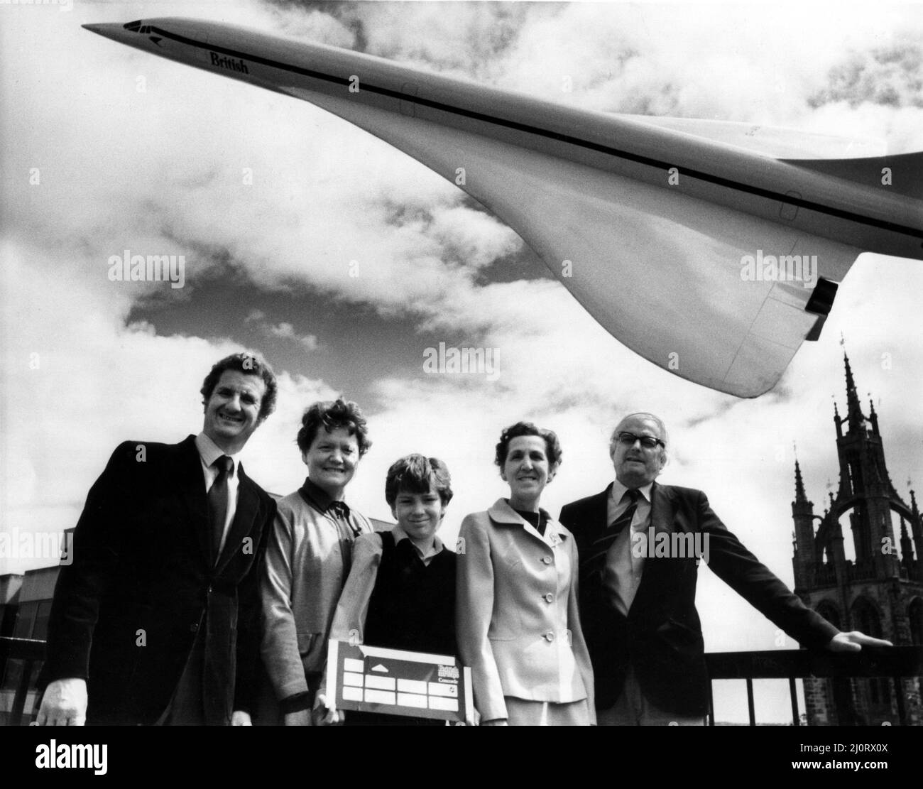 Six lucky Evening Chronicle readers who had won a flight on Concorde ...