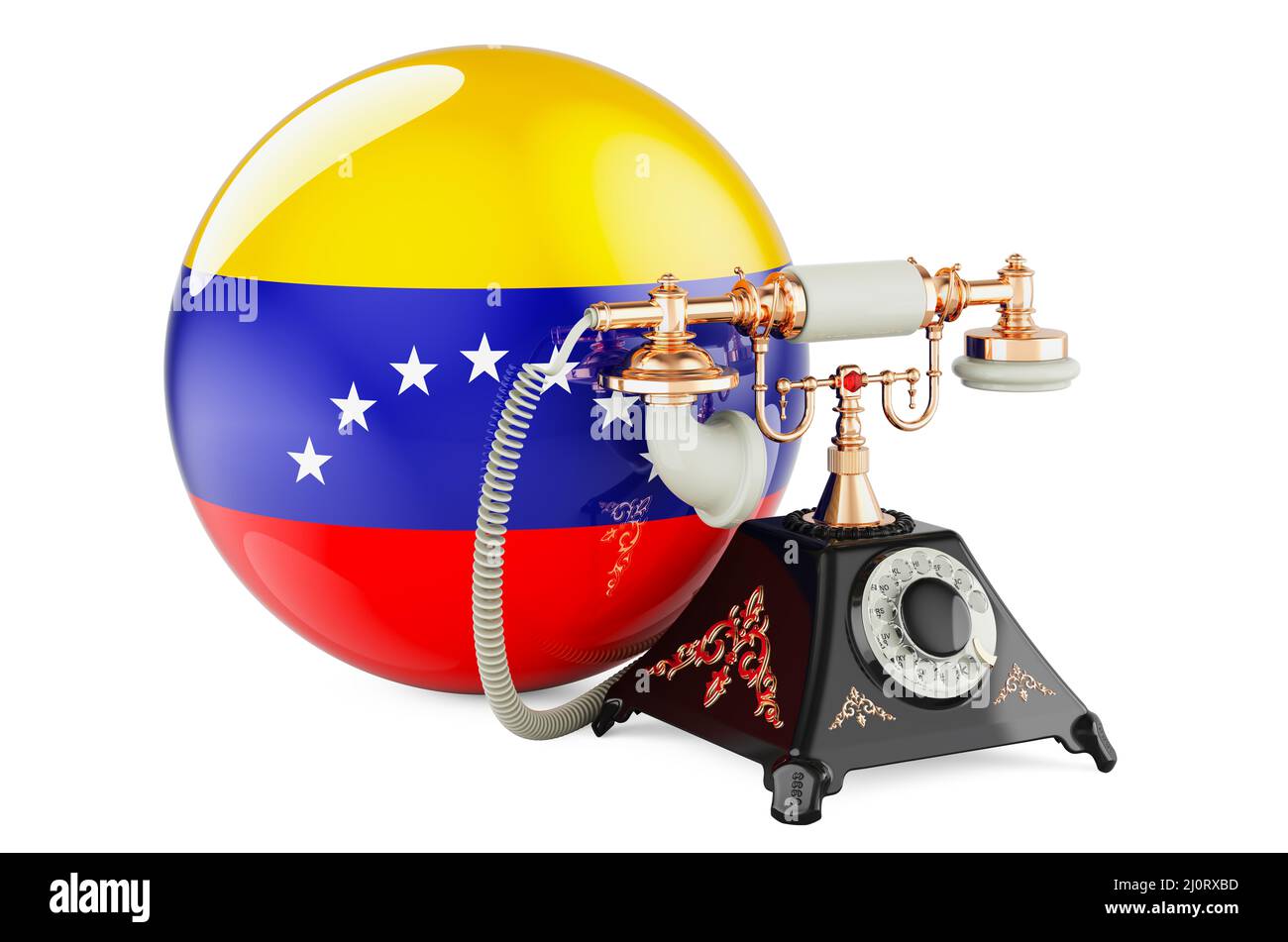 Phone with Venezuelan flag. Communication services in Venezuela ...