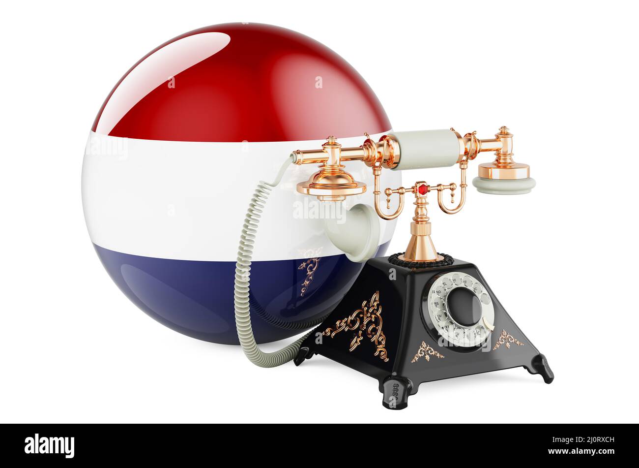 Phone with the Netherlands flag. Communication services in the ...