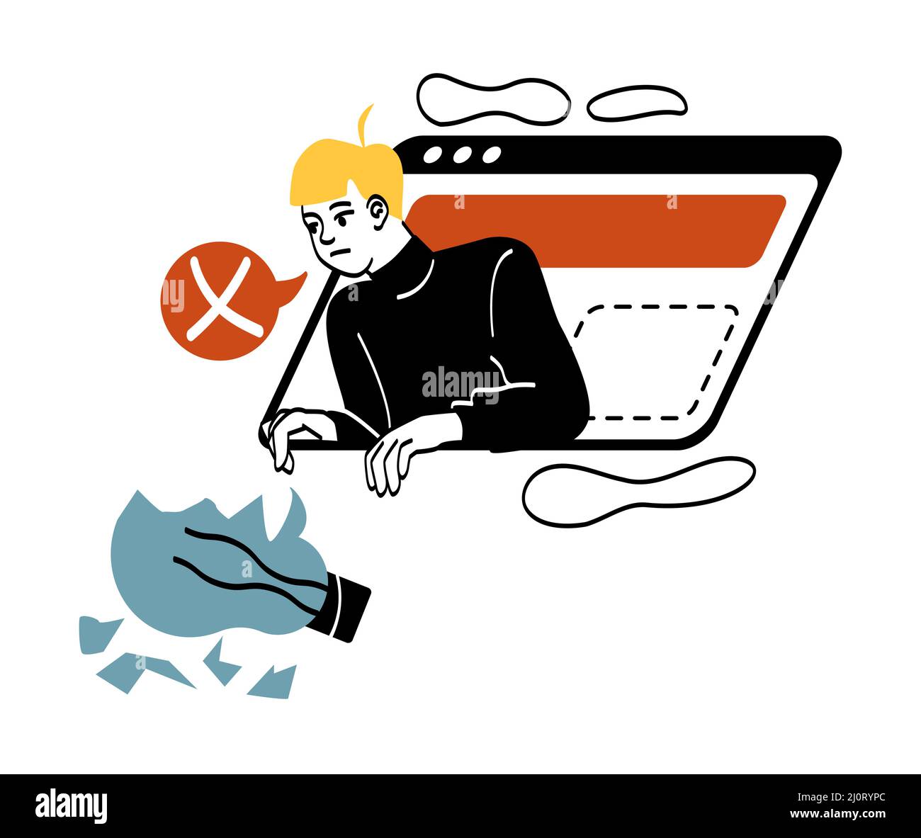 Broken mind Stock Vector Images - Alamy