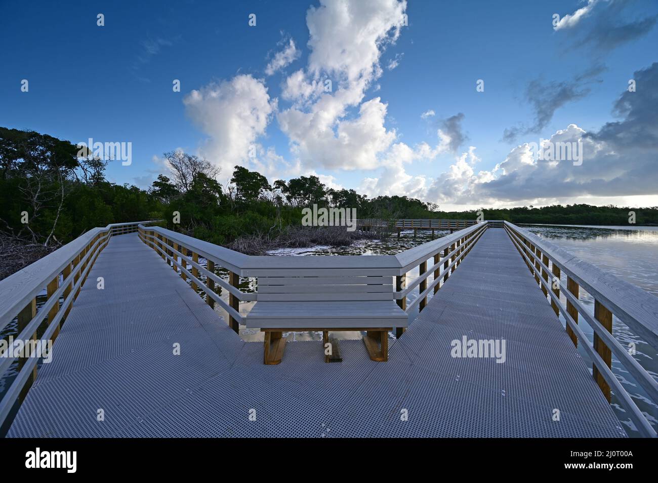 Rebuilt Boardwalk to West Lake in Everglades National Park, Florida ...