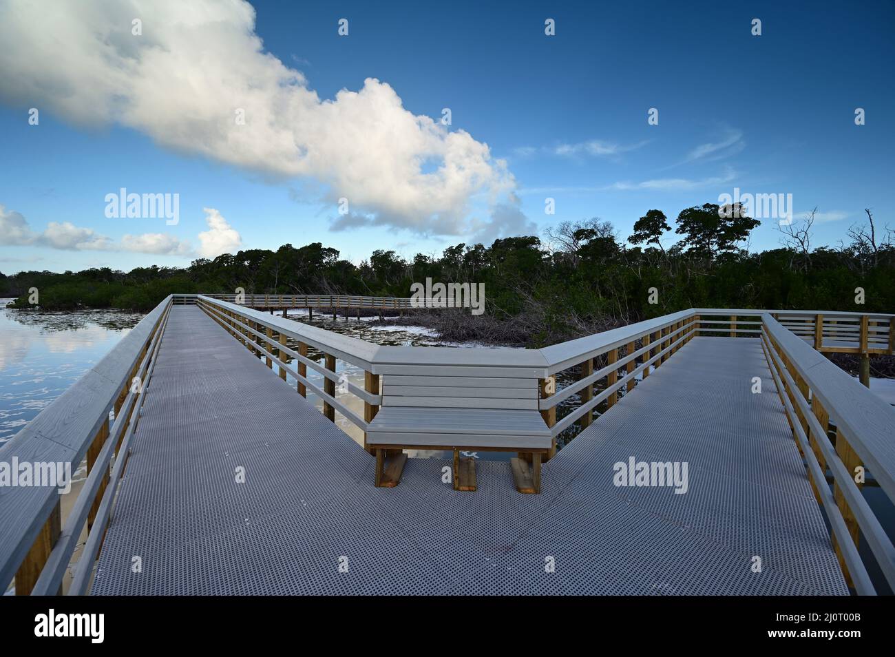 Rebuilt Boardwalk to West Lake in Everglades National Park, Florida ...