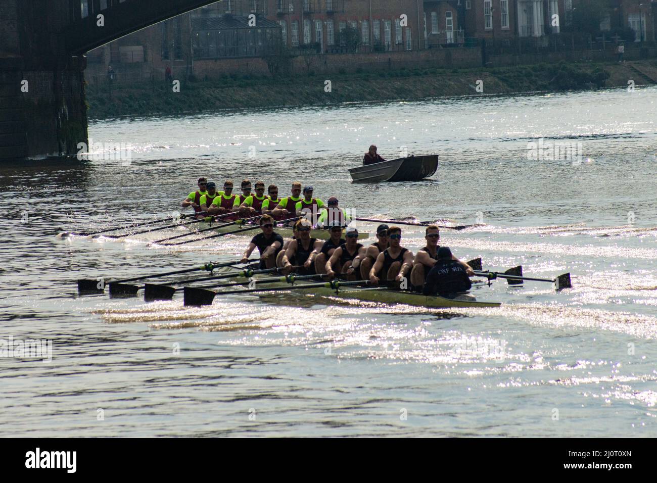 London, UK. 20th Mar, 2022. Cambridge University Boat Club Blue Boat Vs ...