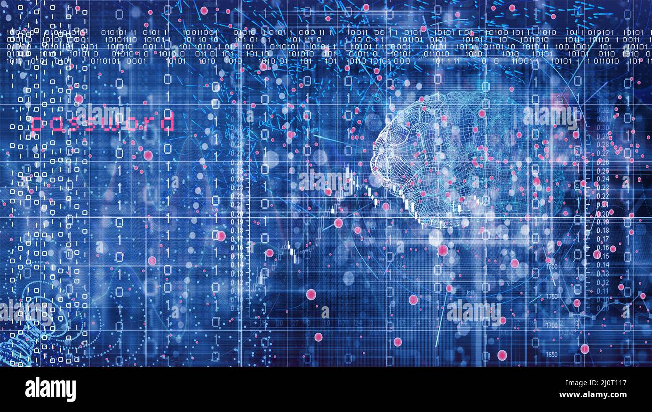 Robot brain managing big data, architecture, engineering, cloud ...