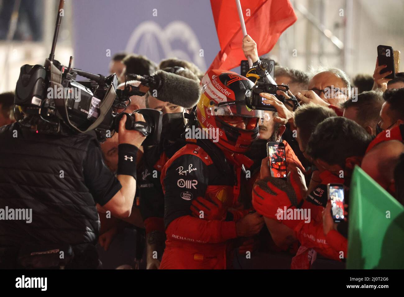 Sakhir, Bahrain. 20th Mar, 2022. SAINZ Carlos (spa), Scuderia Ferrari ...
