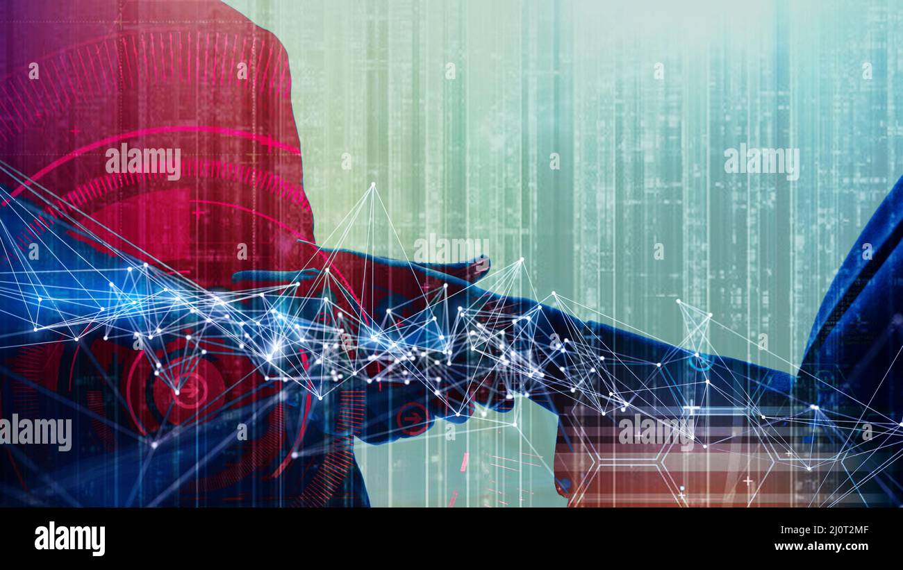 3D illustration for optical fiber cable transferring data, connectivity ...