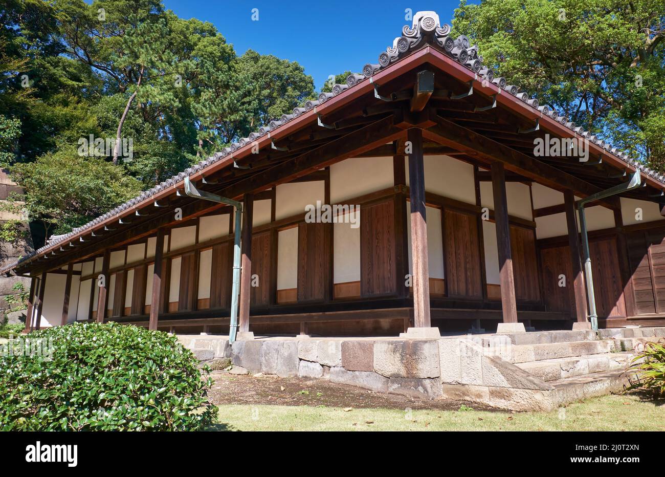 O-bansho guardhouse in the Imperial Palace garden. Tokyo. Japan Stock ...