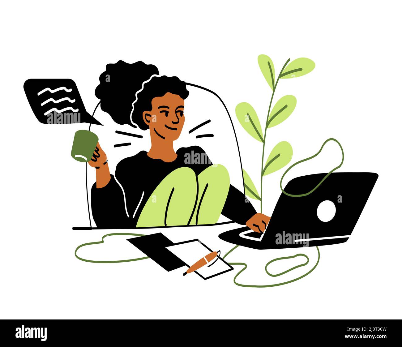 Freelance people working Stock Vector Image & Art - Alamy