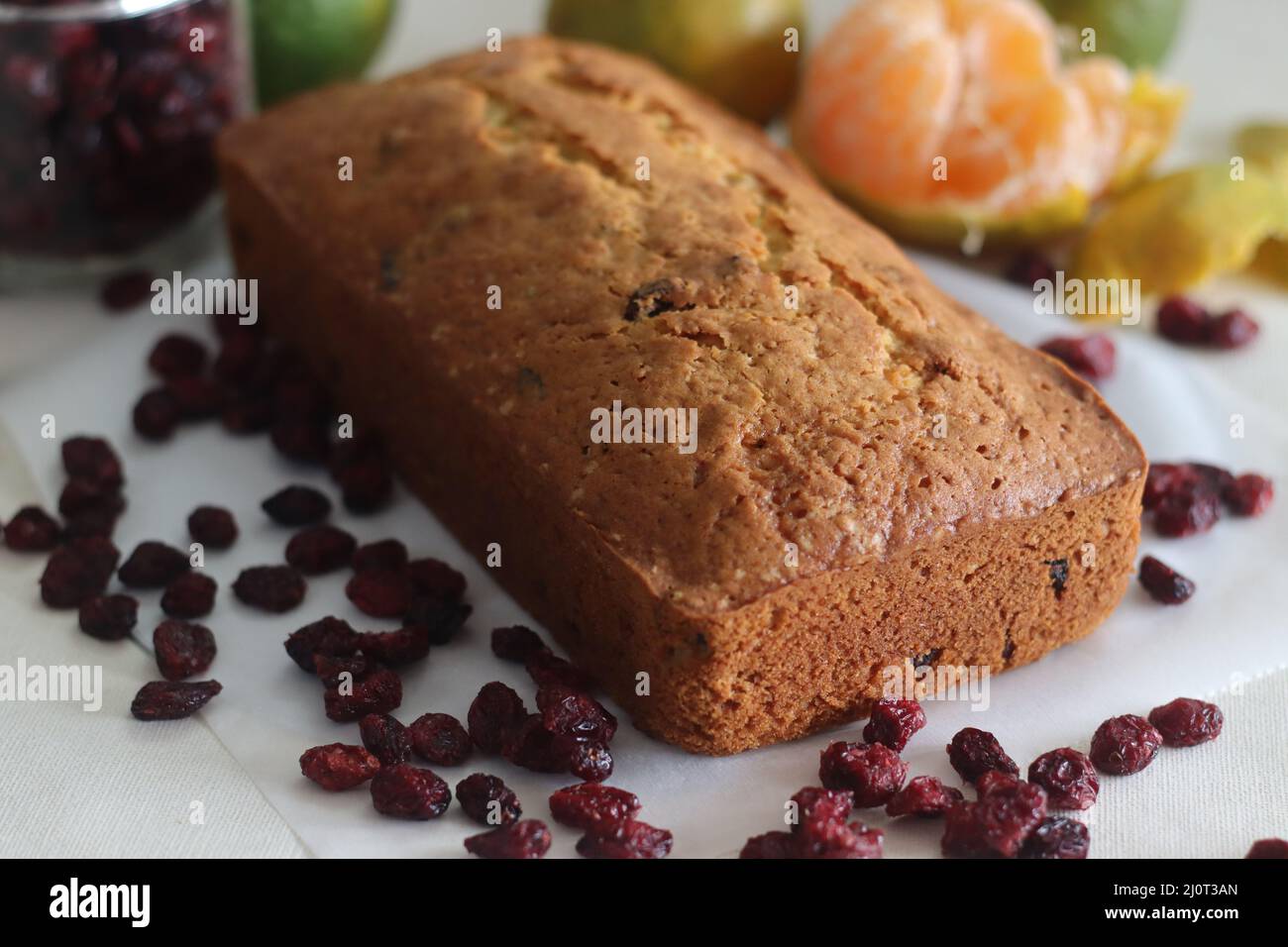 Orange cranberry bread. An orange flavoured quick bread with dried ...