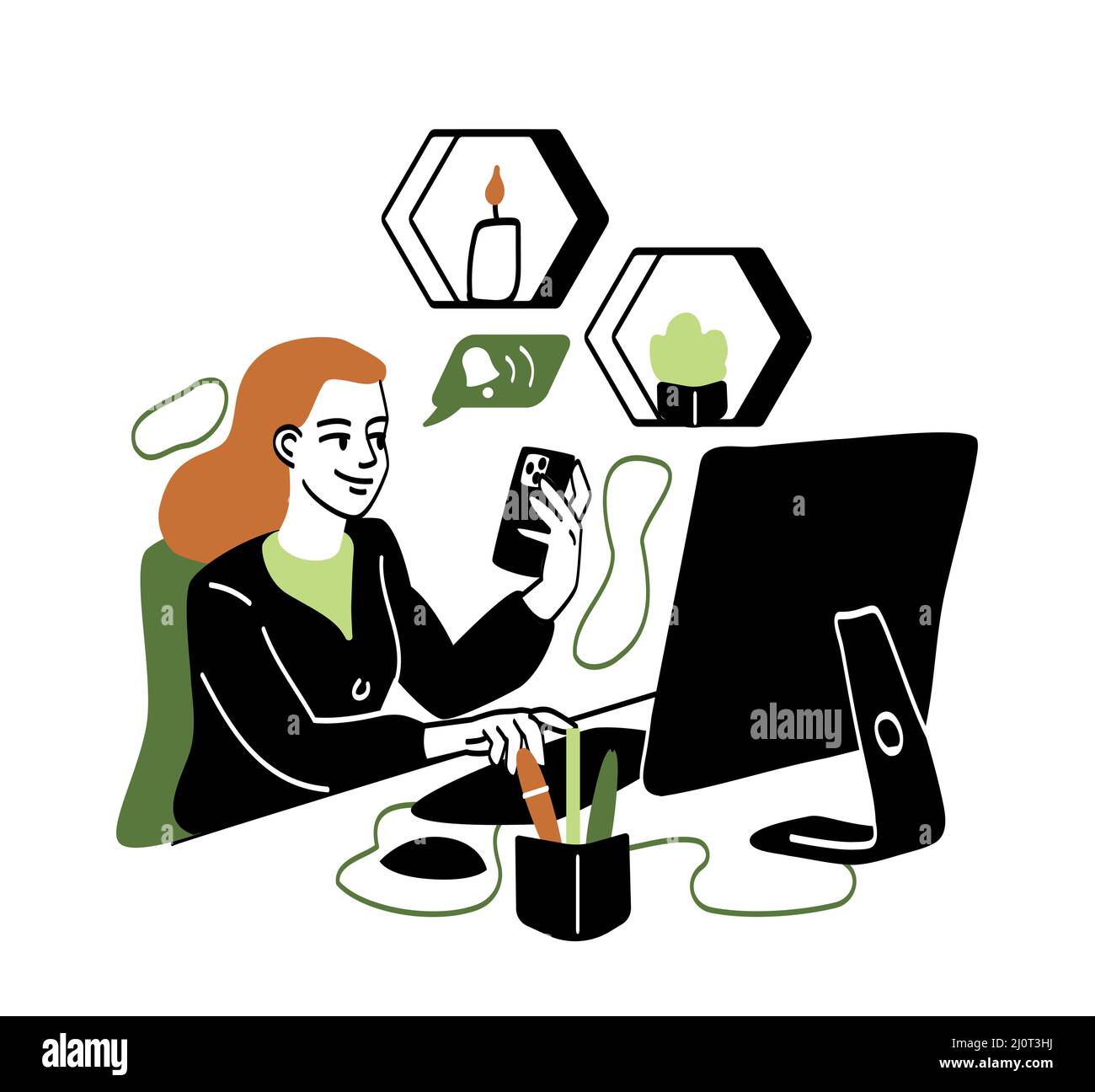 Freelance people working Stock Vector Image & Art - Alamy