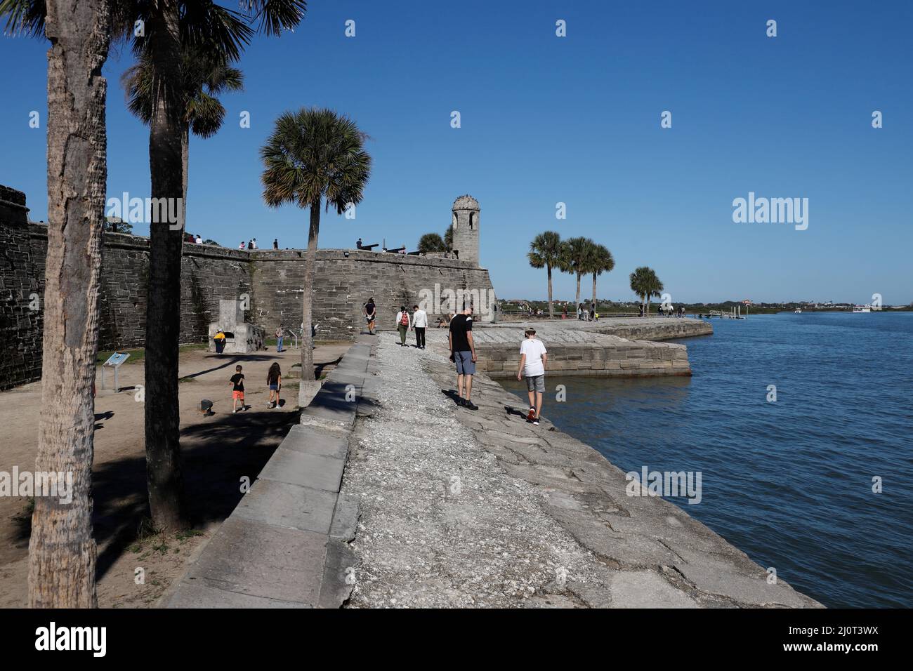 Castillo De San Marcos National Monument.St.Augustine.Florida.USA Stock ...