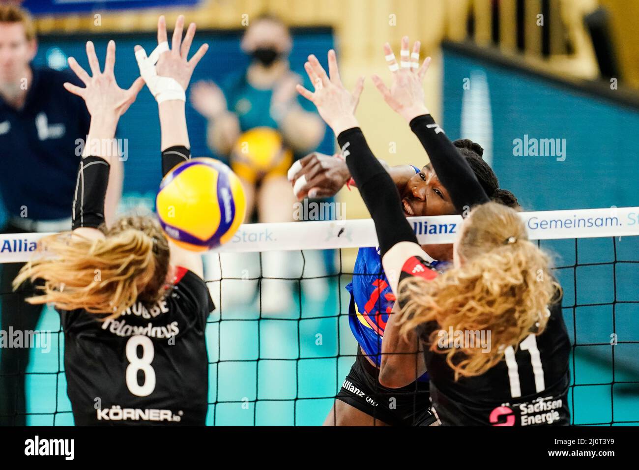 Wiesbaden, Germany. 20th Mar, 2022. Volleyball, Women: DVV Cup, MTV ...
