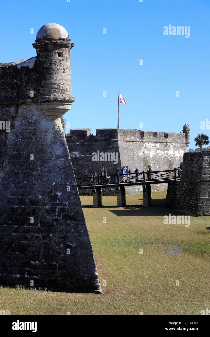 Castillo De San Marcos National Monument.St.Augustine.Florida.USA Stock ...