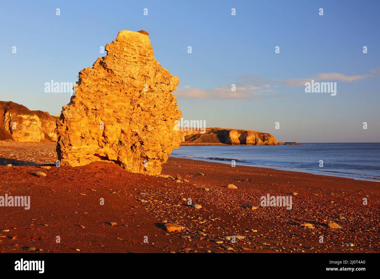 Sea Stack at Blast Beach, Seaham, County Durham, England, UK Stock ...