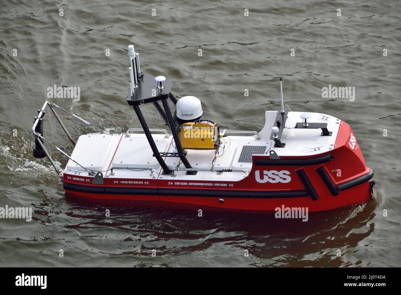 Swathe Services USS202 Uncrewed Surface Vessel (USV) operating in the ...