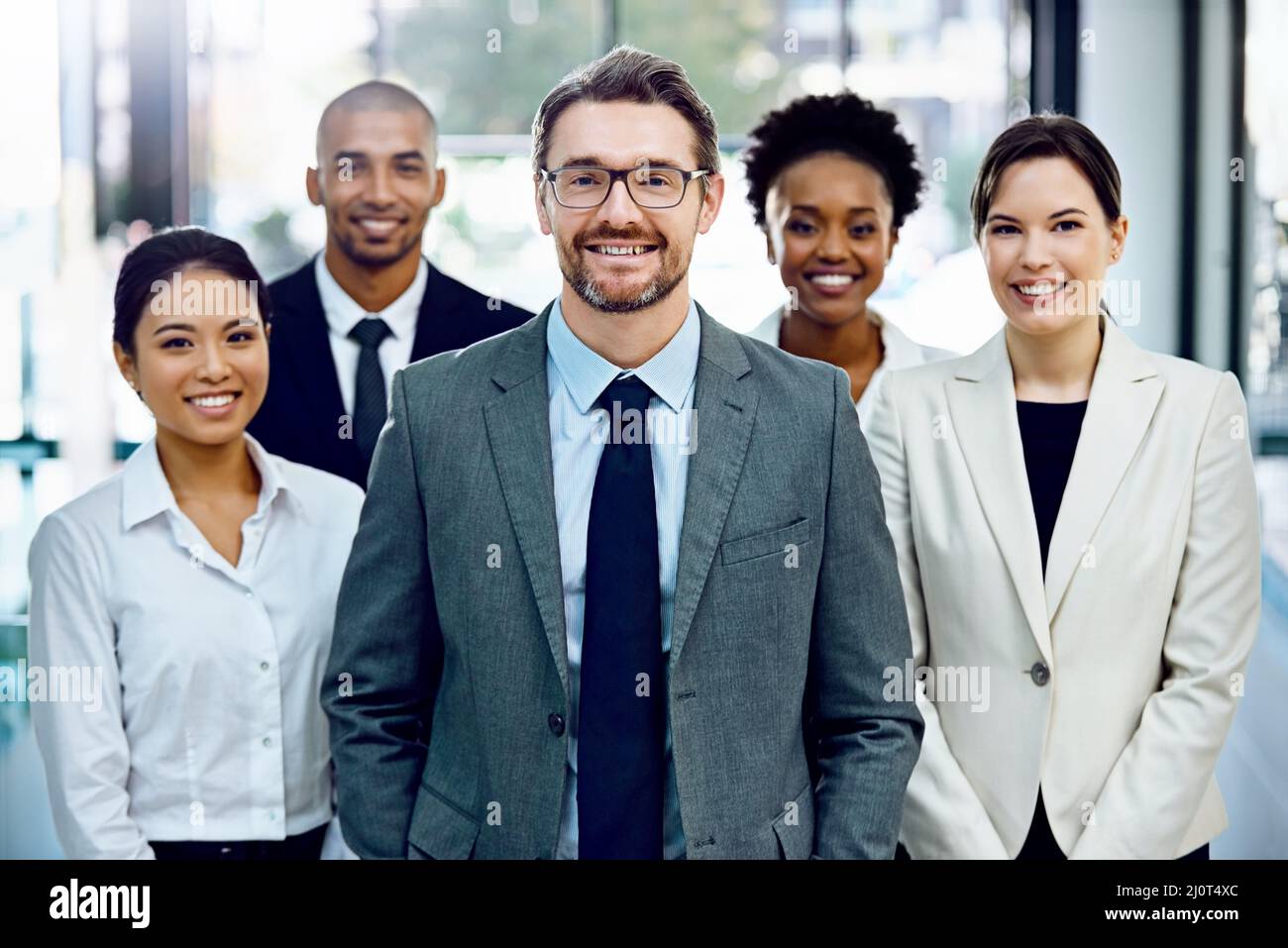 Success is a given when we work together. Portrait of a group of ...