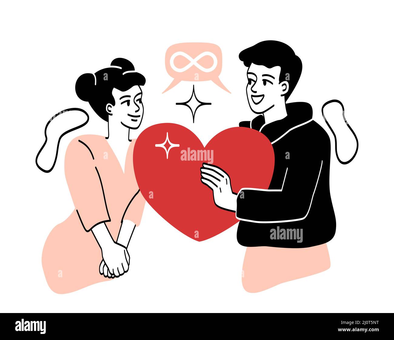 Love share Cut Out Stock Images & Pictures - Alamy