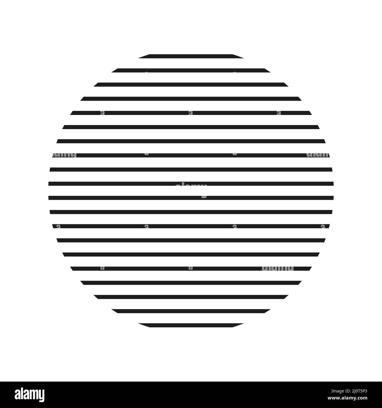 Abstract linear circle element. Lines in circular shape. Vector ...