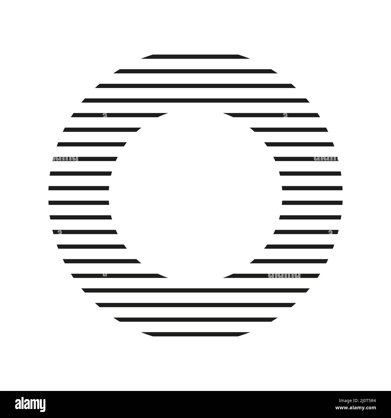 Abstract linear circle element. Lines in circular shape. Vector ...
