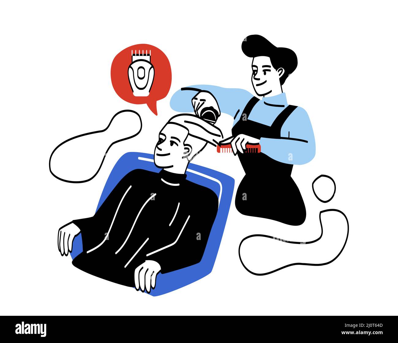 Barbers art Cut Out Stock Images & Pictures - Alamy