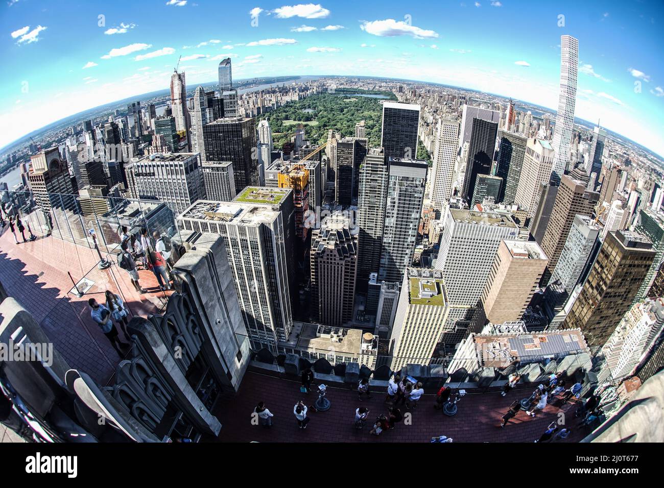 The view from the Rockefeller Center (Top of the Rock Stock Photo - Alamy