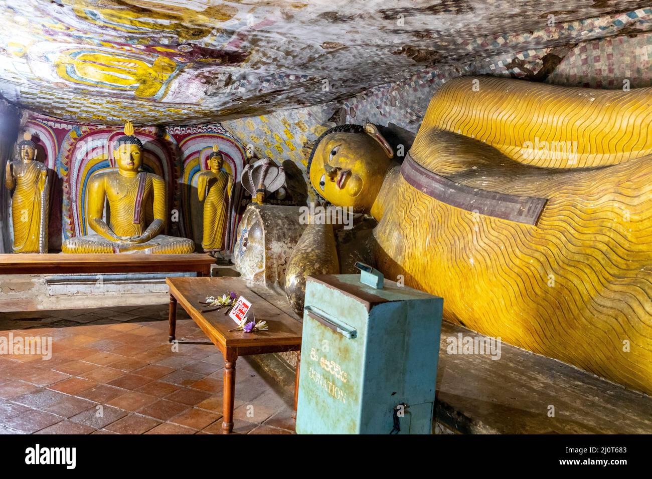 Dambulla Cave Temple in Dambulla. Cave Temple is a World Heritage Site ...