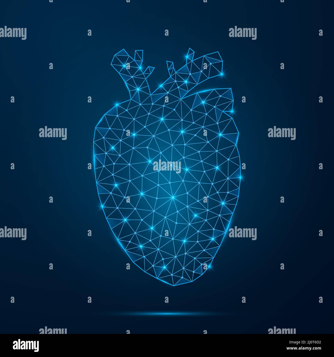 Wireframe heart low poly Stock Vector Images - Alamy