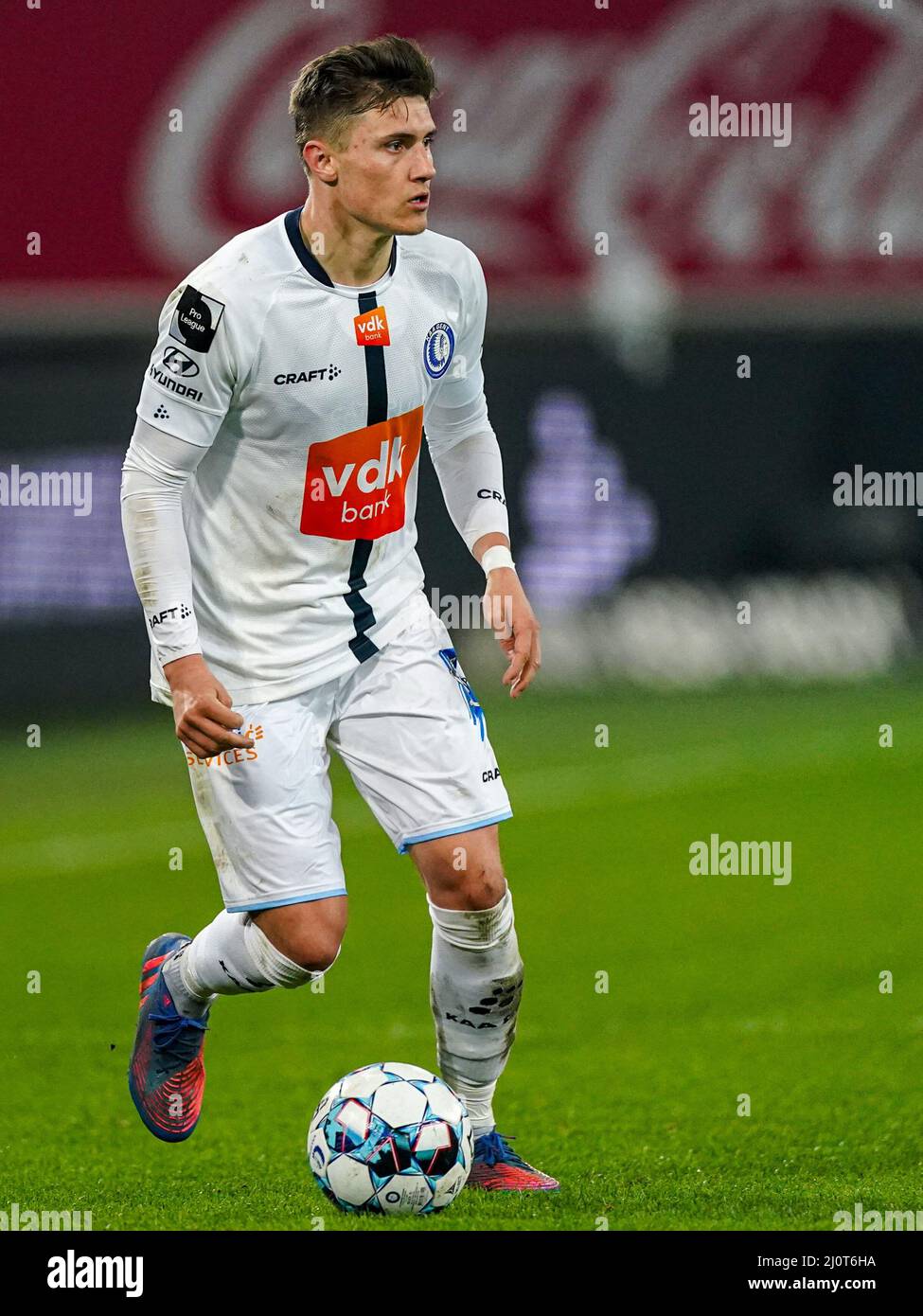 GENT, BELGIUM - MARCH 20: Alessio Castro-Montes of KAA Gent during the ...