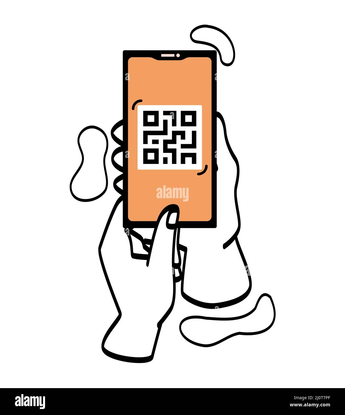 Hands holding mobile phone Stock Vector Image & Art - Alamy