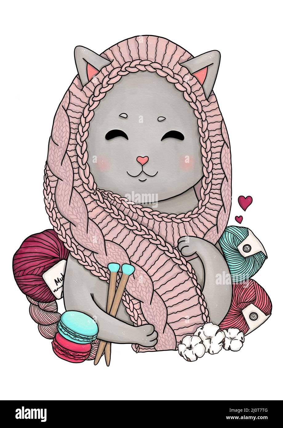 Yarn character design hi-res stock photography and images - Alamy