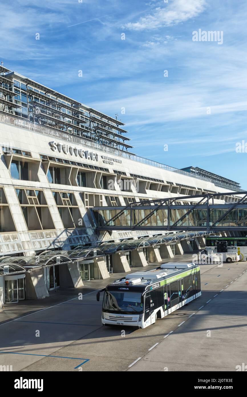 Terminal Stuttgart Airport STR Airport portrait in Germany Stock Photo ...