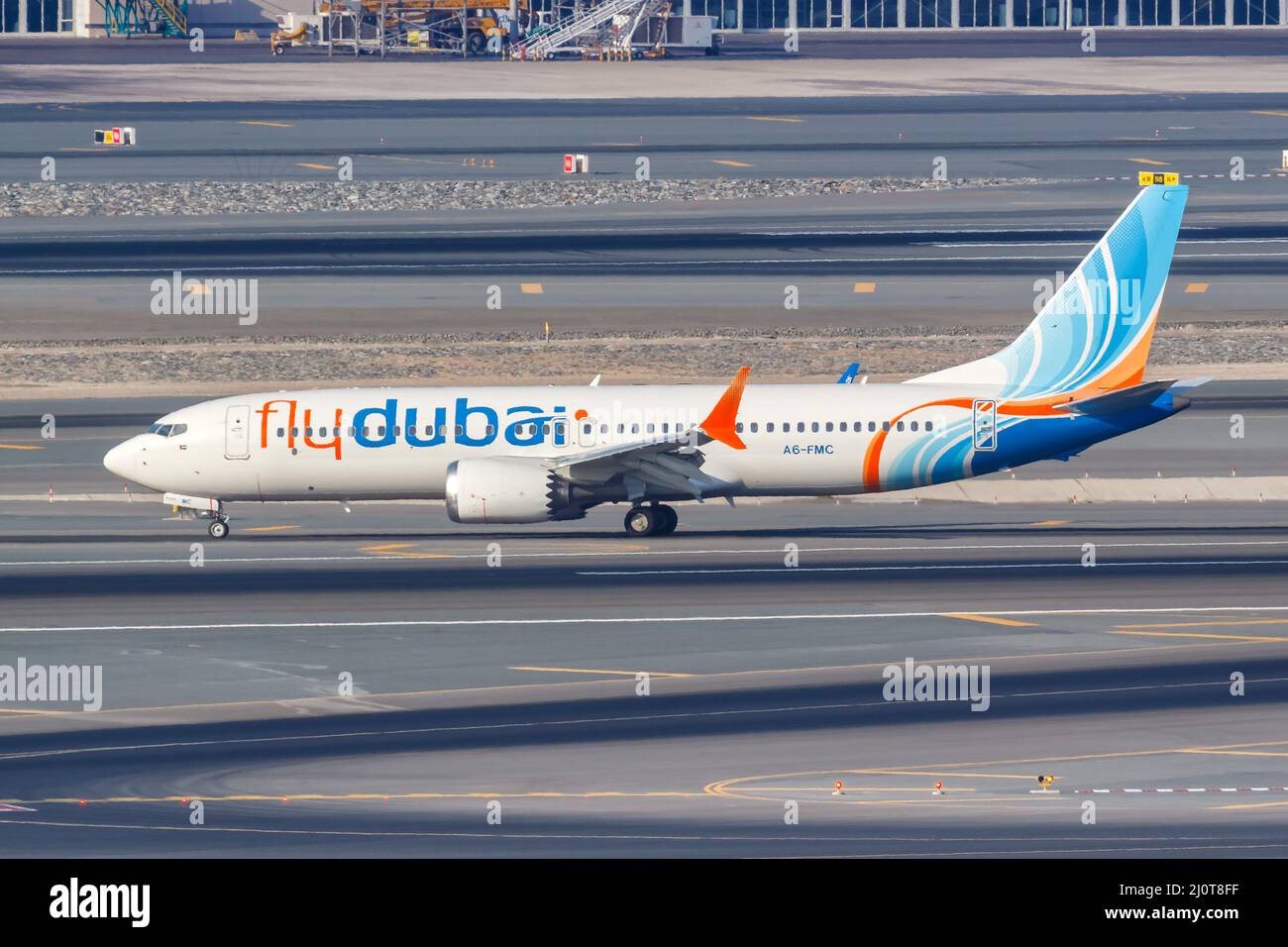 FlyDubai Boeing 737 MAX 8 Aircraft Dubai Airport Stock Photo - Alamy