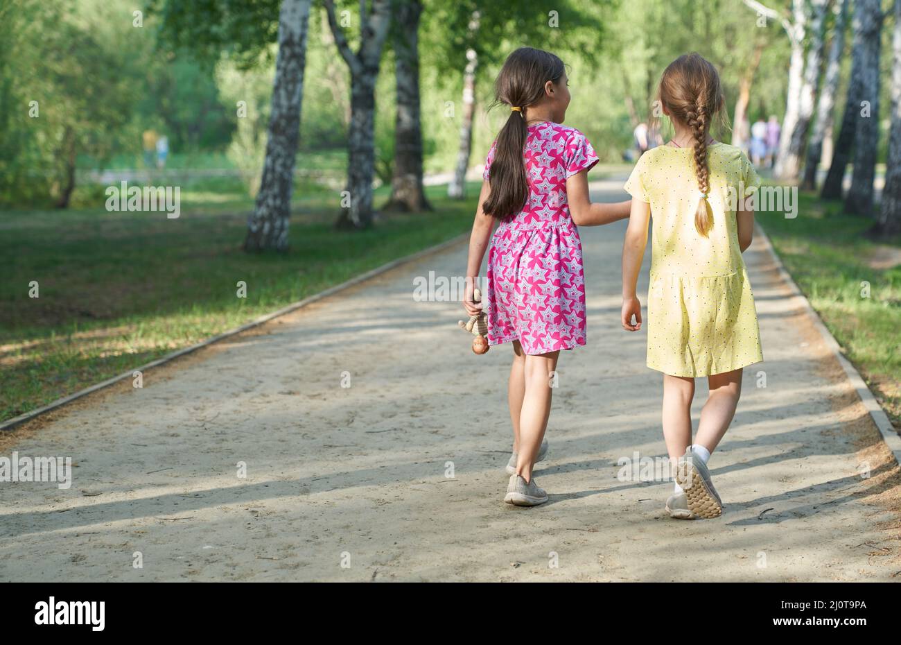 Two Little Girl Best Friends