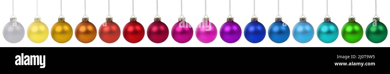 Row of baubles hi-res stock photography and images - Alamy