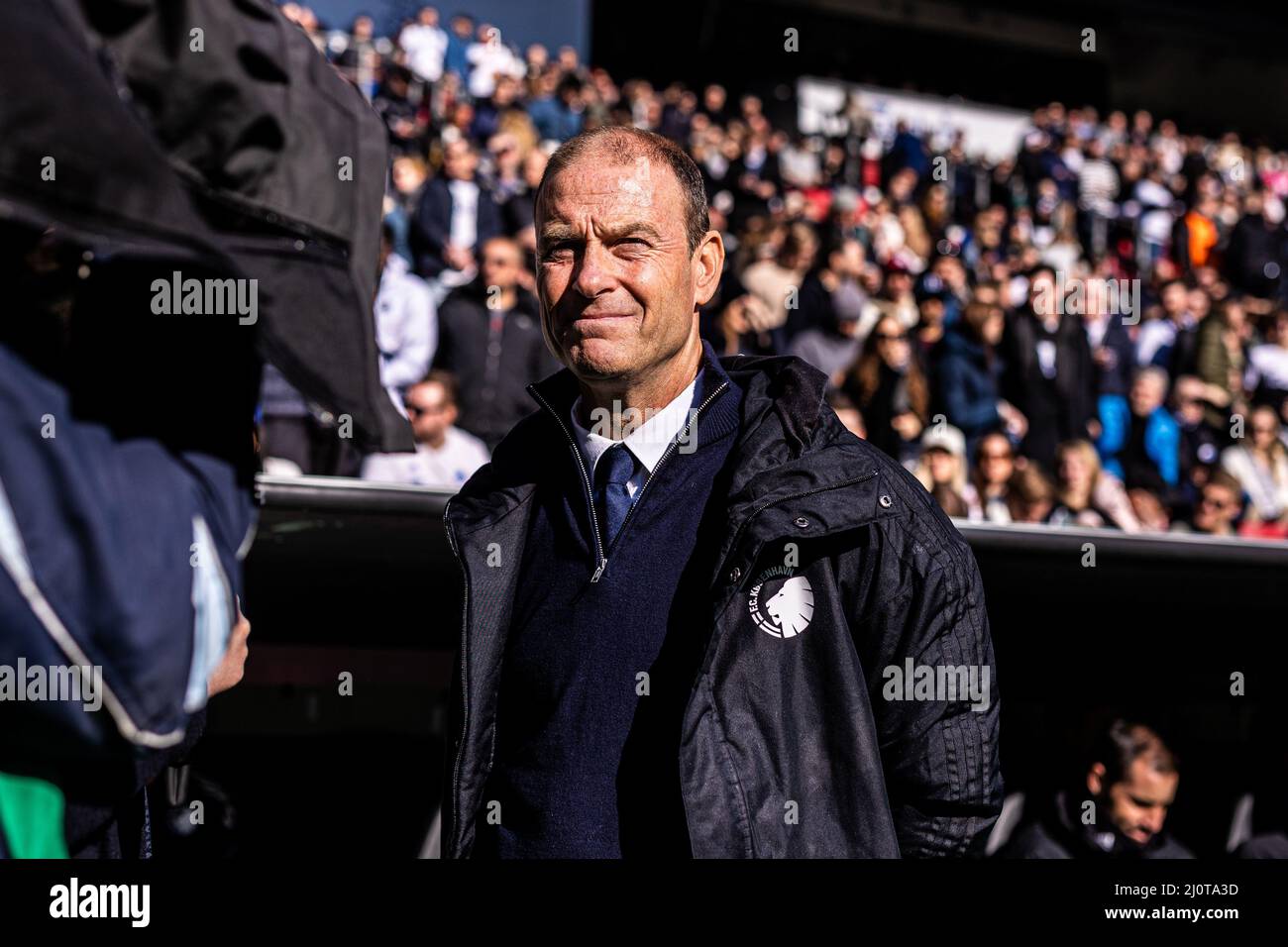 Copenhagen, Denmark. 20th Mar, 2022. Head coach Jess Thorup of FC Copenhagen seen during the 3F ...
