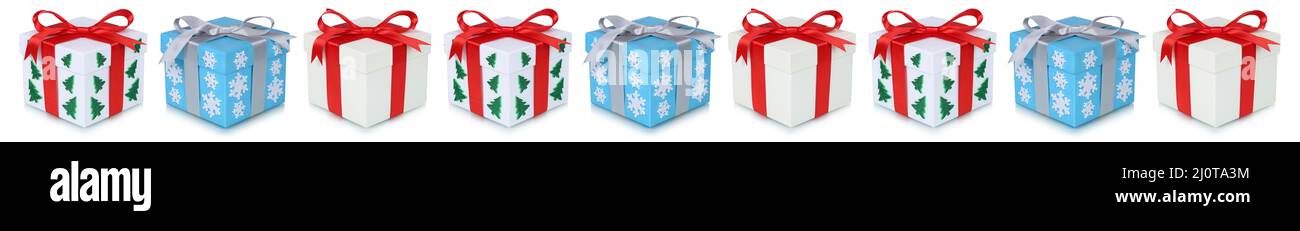Christmas Christmas gifts gift many gifts in a row clipping isolated ...