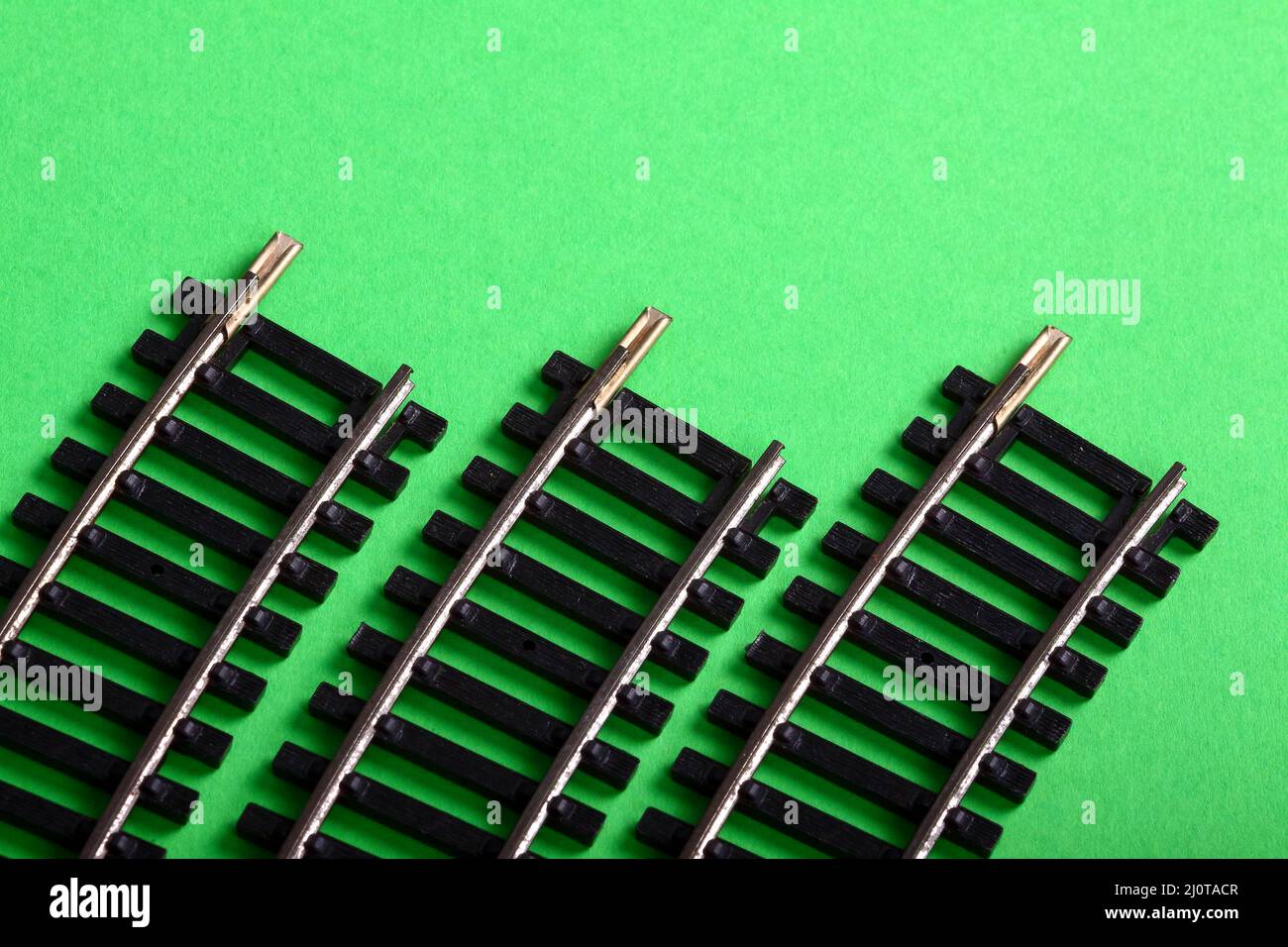 Curved rail track hi-res stock photography and images - Alamy