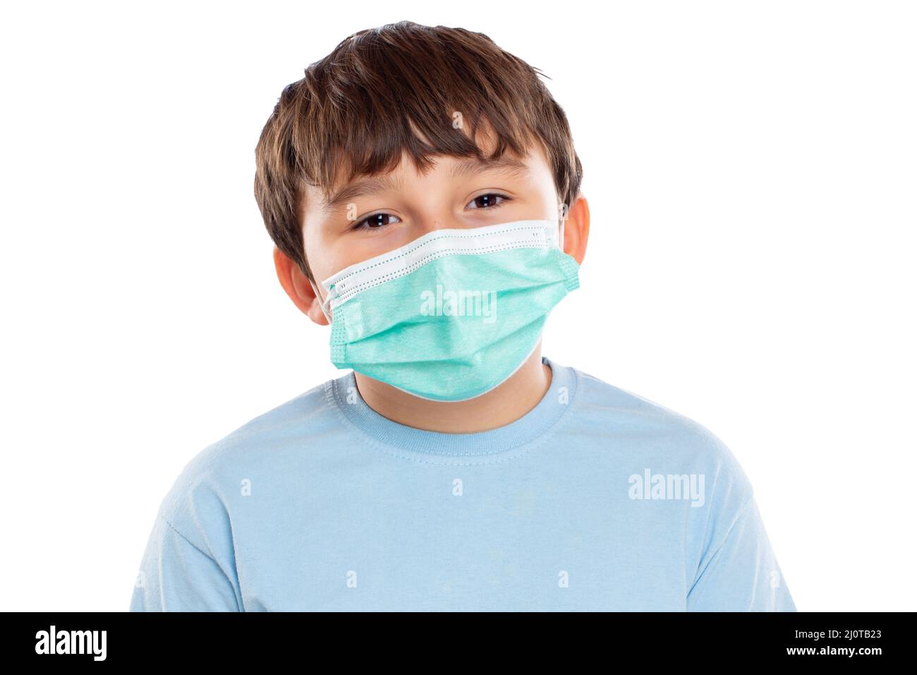 Child Boy With Mask Against Corona Virus Corona Virus Portrait Portrait ...