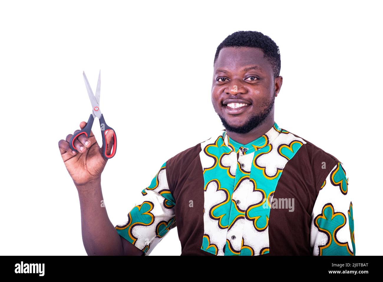 Standing holding scissors handsome hi-res stock photography and images ...