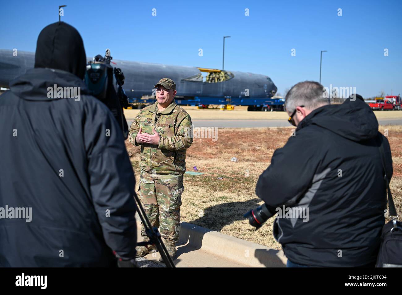 Col. Louis Ruscetta, the B-52 senior materiel leader with the Air Force ...