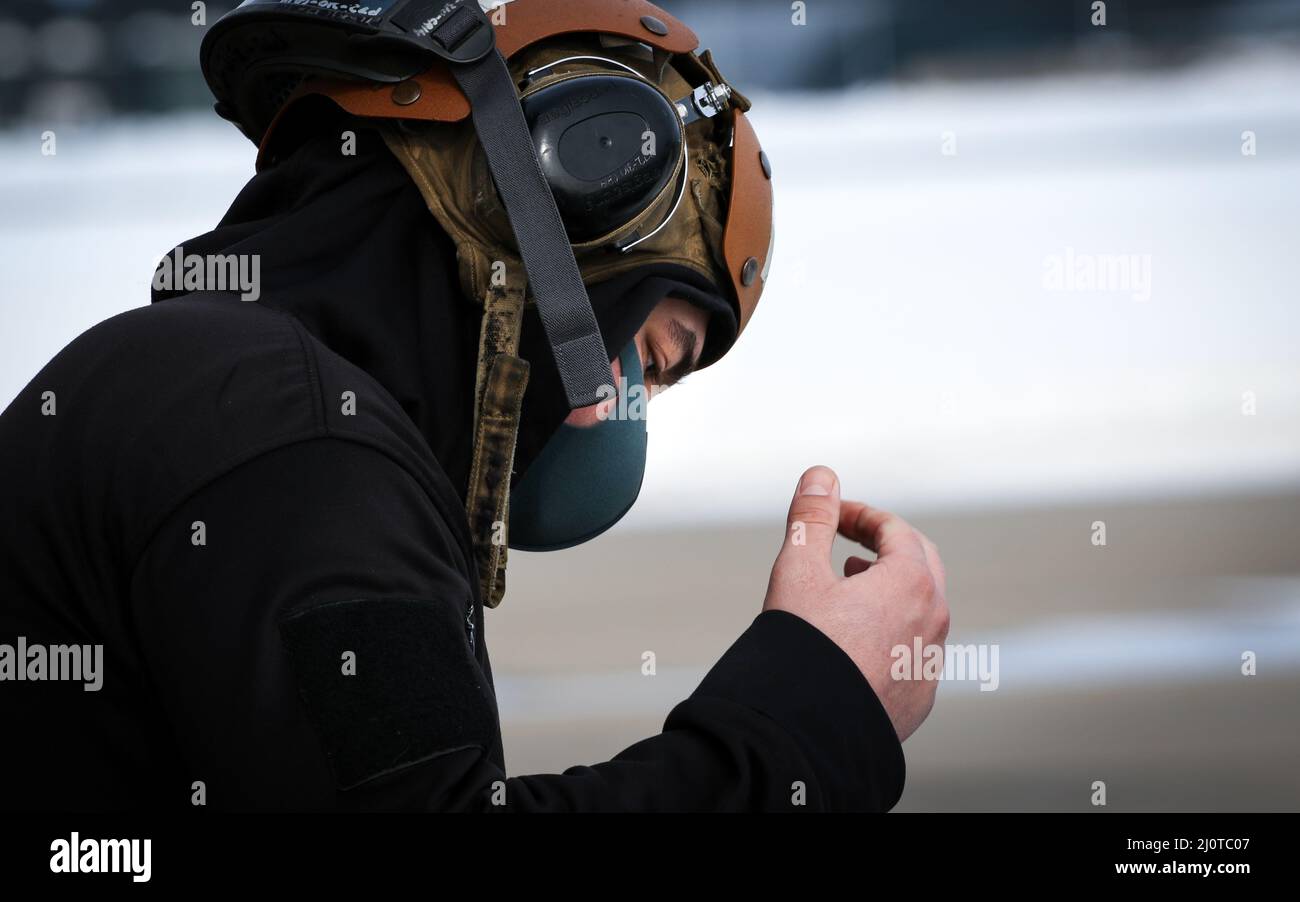 MISAWA, Japan (Jan. 23, 2021) – Aviation Electricians Mate 3rd Class ...